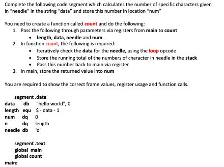 Solved Complete The Following Code Segment Which Calculates Chegg Com