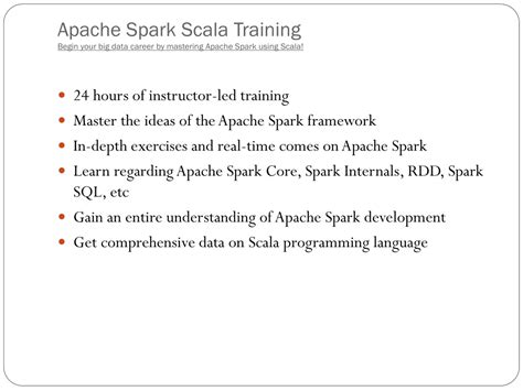 Ppt Apache Spark Scala Training Powerpoint Presentation Free Download Id8327412