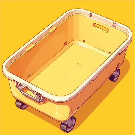 Premium Vector Functional Utility Cart With Wheels