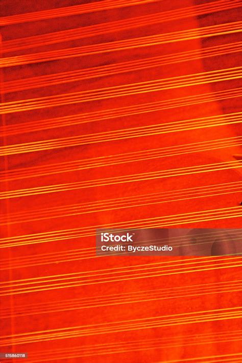 Red Parallel Lines Striped Pattern Glass Decoration Abstract Stock