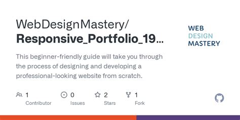 GitHub WebDesignMastery Responsive Portfolio This Beginner Friendly Guide Will Take