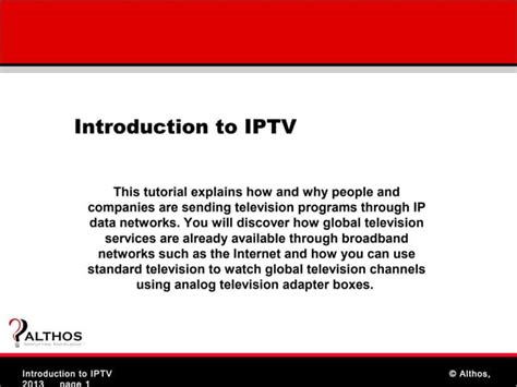 Introduction To Iptv Ppt Computer Networking Computing