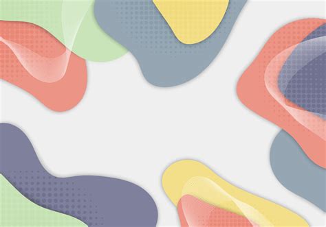 Abstract Minimal Colorful Template Design Decorative Overlapping Artwork Design Template With