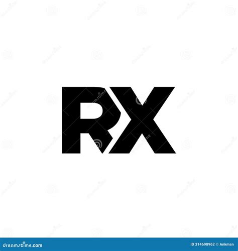 Letter R And X Rx Logo Design Template Minimal Monogram Initial Based