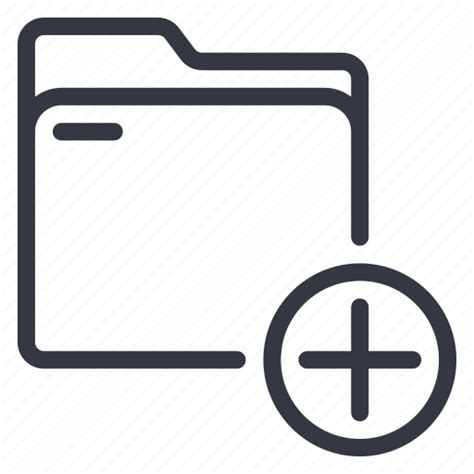 new add create folder file directory document icon download on