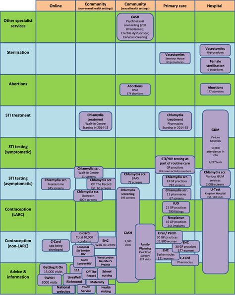 Diagram Of The Main Sexual Health Services Datarich