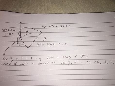 Solved 6 Triple Integral Average Density For The Centre Of