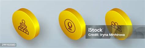 아이소메트릭 라인 스피커 마이크 및 회의 아이콘을 설정합니다 벡터 0명에 대한 스톡 벡터 아트 및 기타 이미지 0명 3차원 형태 기자 회견 Istock