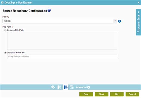 source repository configuration ftp docusign esign request