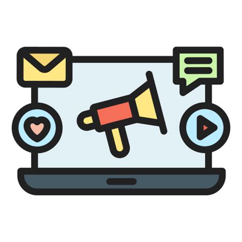 Digital Campaign Generic Outline Color Icon