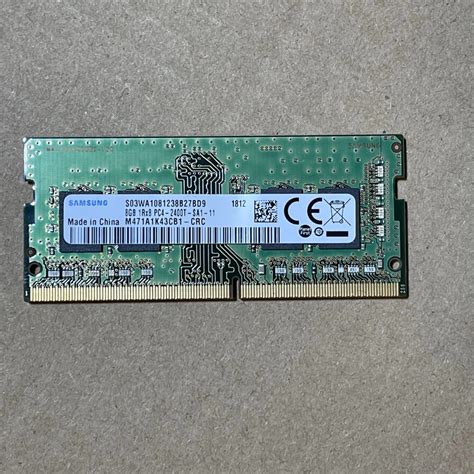 Samsung 1x 8gb Ddr4 2400 Sodimm Pc4 19200t Jawa