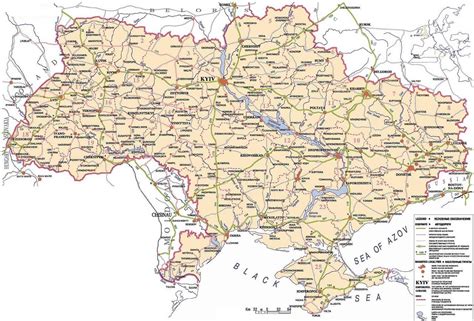 Map Of Ukraine Ukrainian Map Detailed Map Of Ukraine Animali