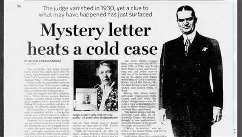 The Disappearance Of Judge Crater A Notorious Crime Saga In 1930s New