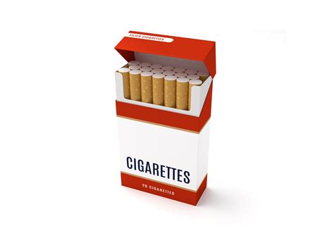 Abra La Caja Del Paquete De Cigarrillos En El Fondo Blanco Foto Premium
