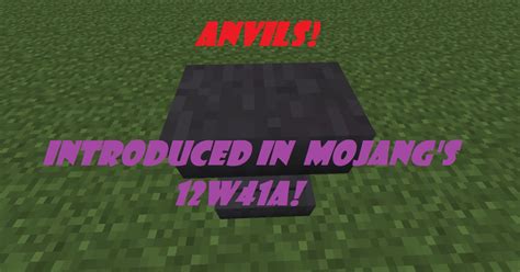 Anvils Latest Snapshot Minecraft Blog
