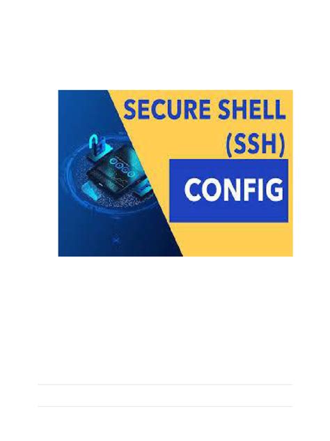Secure Shell Ssh Configuration Hardening Pdf Secure Shell Password
