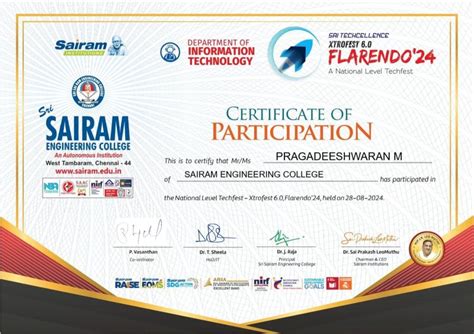 Pragadeeshwaran M On Linkedin Techfest Innovation