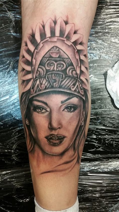 Aztec Queen Tattoo Designs Photos