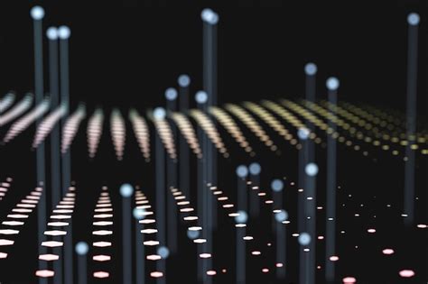 Premium Photo 3d Rendering Flow Dot With Gradient Background