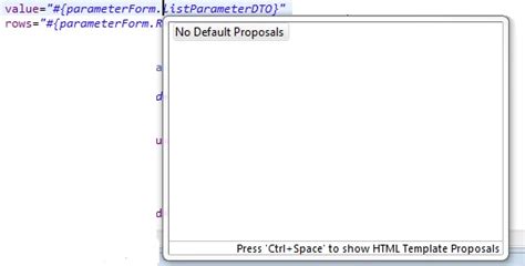 Java No Default Proposals En Jsf Stack Overflow En Español