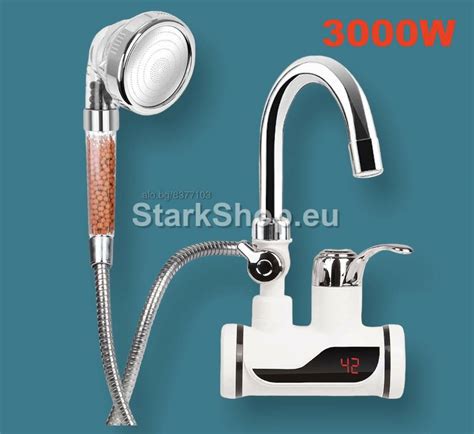 Смесителна батерия бойлер за чешма с турмалинов душ за стена Смесител Батерия Всичко за