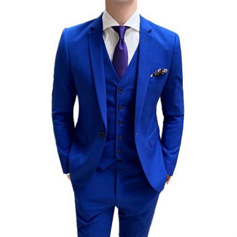 Jual Setelan Jas Blazer Pria Warna Biru Elektrik Biru Bca Shopee Indonesia