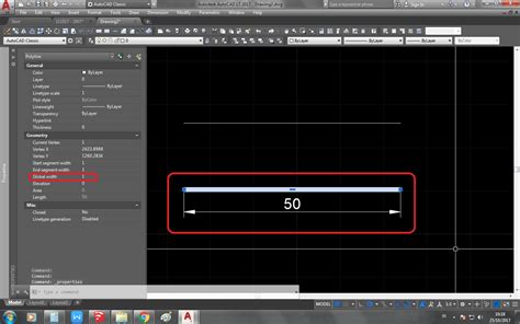 Autocad Tangerang Selatan Membuat Ketebalan Pada Polyline Dengan