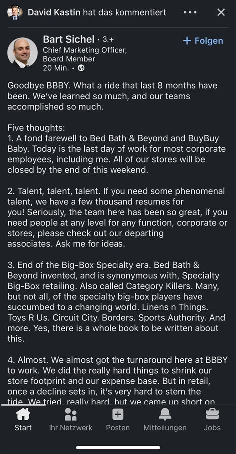 The Chief Marketing Officer Of Bbby Confirms Its Over Rgmemeltdown