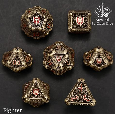 Oc Weve Created A Set Of Dice For Every 5e Class This Is The Fighter Set See The Other Oc Weve Created A Set Of Dice For Every 5e Class This Is The Fighter Set See The Other