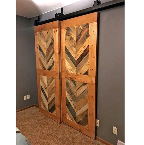 Reclaimed Wood Chevron Barn Door — Laelee Designs