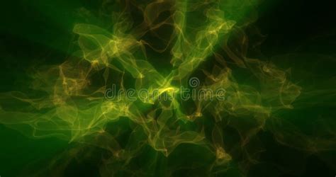 Abstract Green Energy Magical Waves Glowing Stock Illustration Illustration Of Design Fantasy