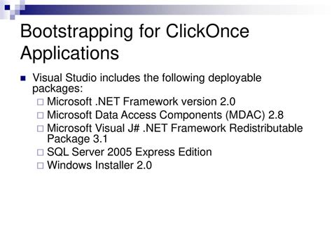 Clickonce Deployment One Click Deployment Ppt Download