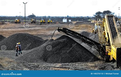 Open Pit Manganese Mining And Equipment Editorial Image Image Of