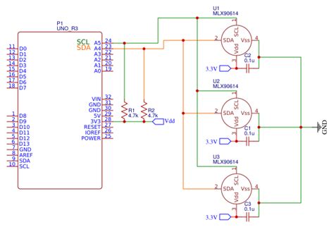 Multiple Ir Temperature Sensors Mlx90614 Trybotics