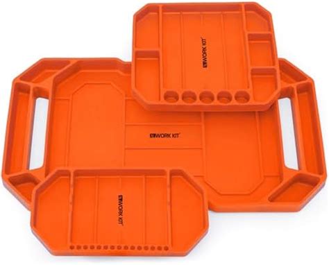 3pc Non Slip Flexible Tool Tray Large Tool Storage Set Accessories Organizer 3pc Non Slip Flexible Tool Tray Large Tool Storage Set Accessories Organizer