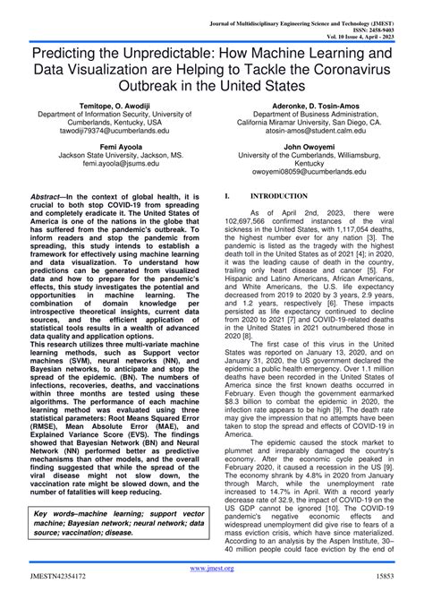 Pdf Predicting The Unpredictable How Machine Learning And Data
