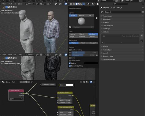 is it possible to transfer color attributes between 2 different meshes