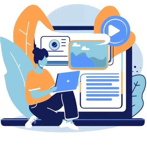 Vector Flat Illustration Employees Study Infographics Analyze