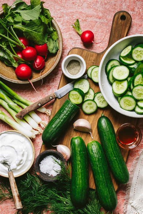 Creamy Cucumber Radish Salad Kalejunkie
