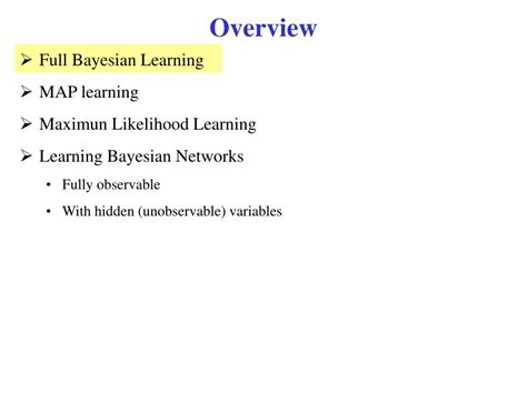 Ppt Bayesian Learning And Learning Bayesian Networks Powerpoint