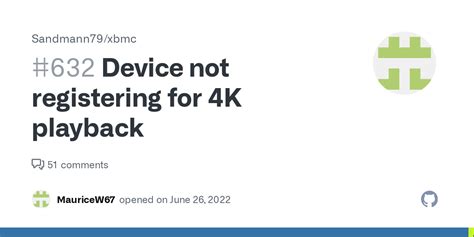 device not registering for 4k playback · issue 632 · sandmann79 xbmc