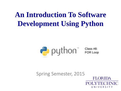 Pdf An Introduction To Python For Loop Dokumen Tips