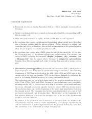 IEOR HW Pdf IEOR Fall Homework Due Date Sunday At Pm