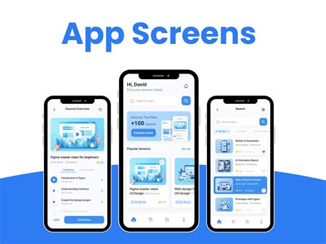 e learning mobile app ui design by ashan madhuwantha on dribbble