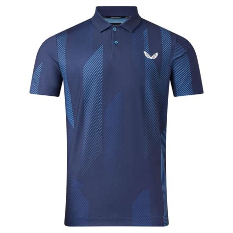 Castore Geo Splice Print Golf Polo Shirt Snainton Golf