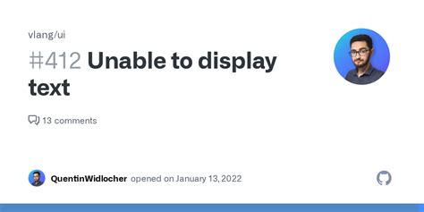Unable To Display Text · Issue 412 · Vlangui · Github
