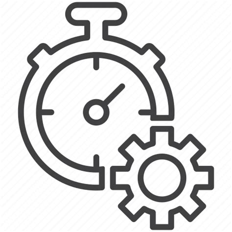 Optimization Timer Setting Stopwatch Gear Icon Download On Iconfinder