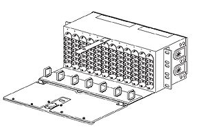 Cch 04u Corning Lanscape Rackmount 4u Closet Connector Housings