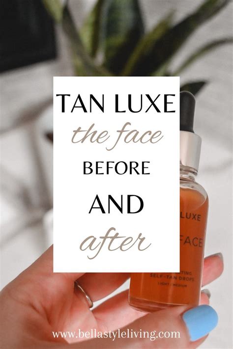 Face Tanning Drops Before And After Tan Luxe Best Face Products