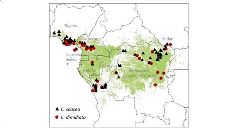 Map Showing Reported Species Distribution Download Scientific Diagram